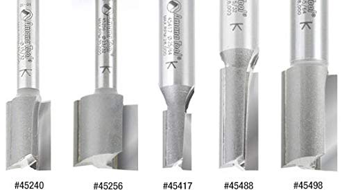 Amana Tool - 45240 Carbide Tipped Straight Plunge 12mm Dia x 3/4 x 1/4" Shank