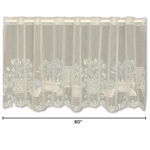 Heritage Lace Ecru Window Garden Tier, 60"x24"