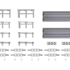 N Double Track Incline Basic Pier Set