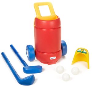 little tikes totsports easy hit golf set + 3 balls + 2 clubs