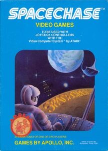 spacechase atari 2600 game cartridge