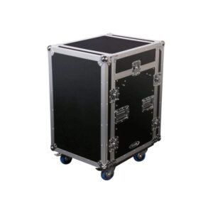 odyssey fz1112w flight zone ata combo rack with wheels: 11u top slant, 12u vertical