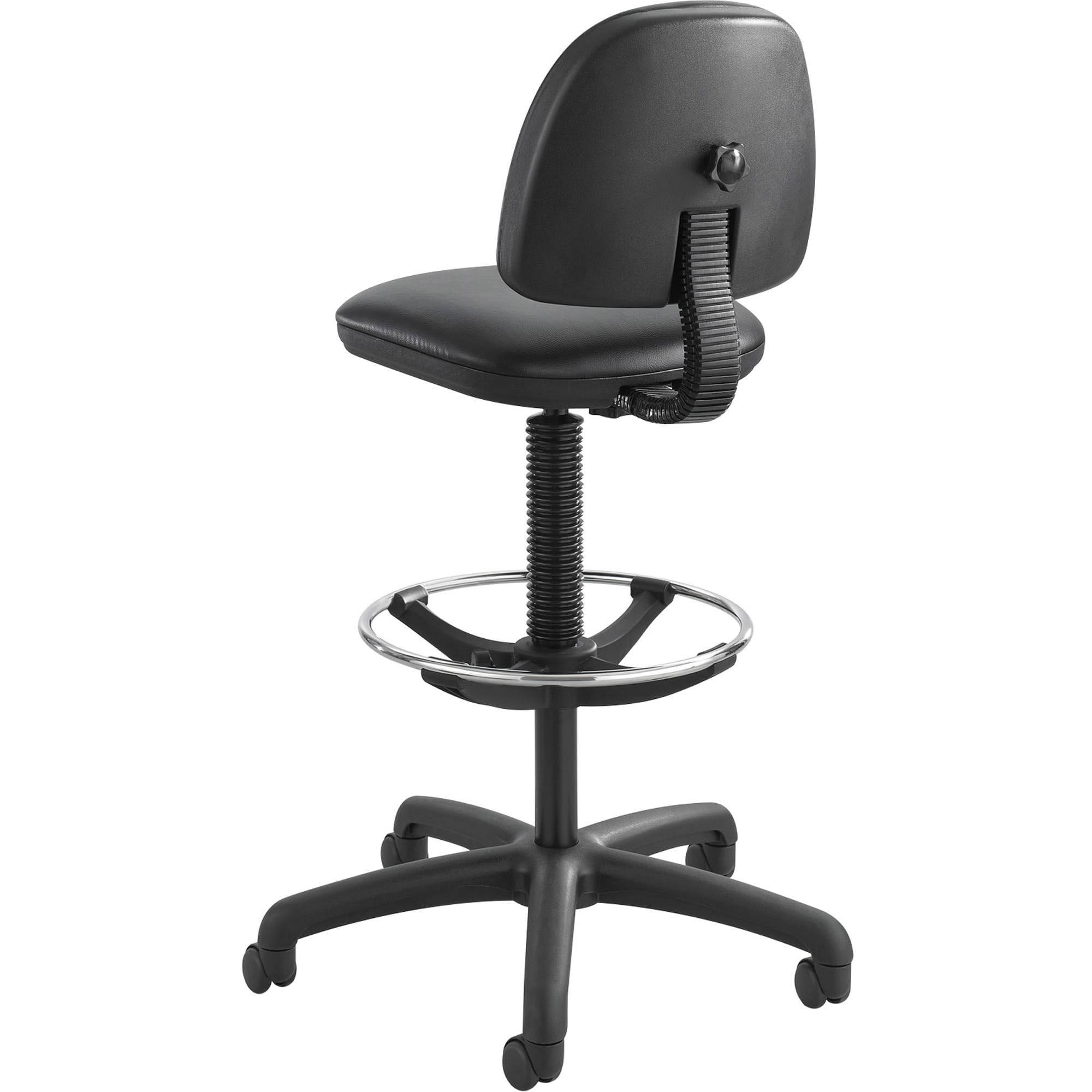 Safco Products Precision Vinyl Extended-Height Chair 3406BV, Height Adjustable, Durable Vinyl, Thick Padded Seat