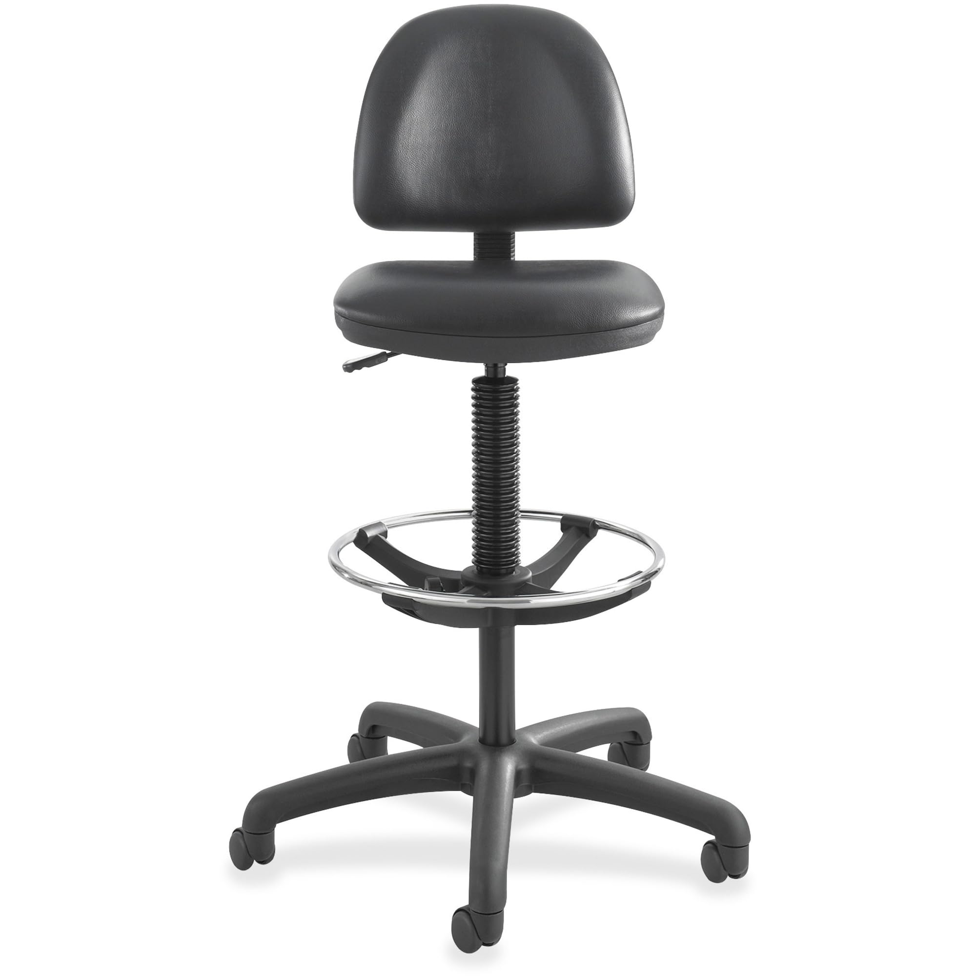 Safco Products Precision Vinyl Extended-Height Chair 3406BV, Height Adjustable, Durable Vinyl, Thick Padded Seat