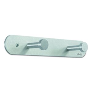 Safco Nail Head Wall Coat Rack - Durable Metal Satin Aluminum Hooks - Easy Install & 10Lbs Capacity