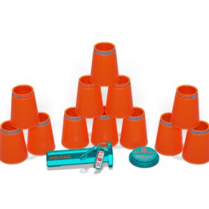 Speed Stacks | Sport Stacking Pro Competitor, Pro Series 2, Red - 12 Cups, pro Holding stem, with G5 Timer and mat | WSSA Approved