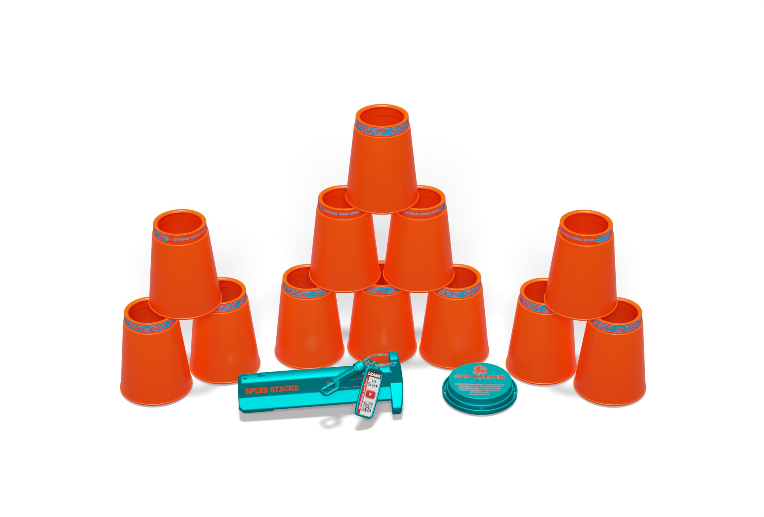 Speed Stacks | Sport Stacking Pro Competitor, Pro Series 2, Red - 12 Cups, pro Holding stem, with G5 Timer and mat | WSSA Approved