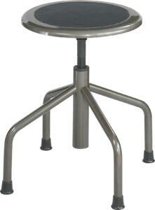 safco products 6669 diesel low base stool without back, pewter