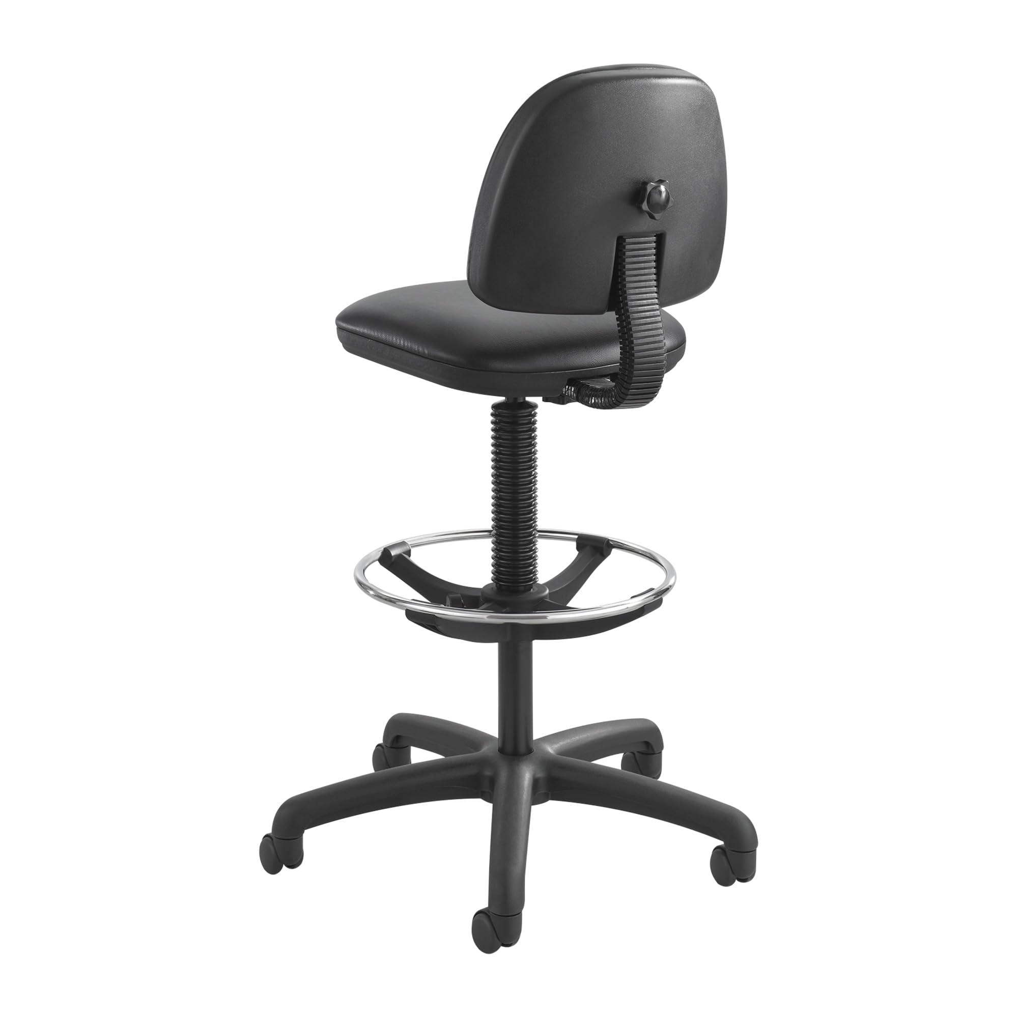 Safco Products Precision Vinyl Extended-Height Chair 3406BV, Height Adjustable, Durable Vinyl, Thick Padded Seat