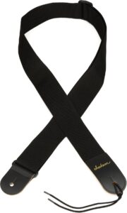 jackson 2in poly guitar strap, black