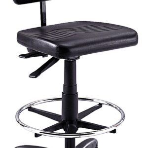 Safco Products 5113 Task Master Deluxe Workbench Chair (Additional options sold separately), Black