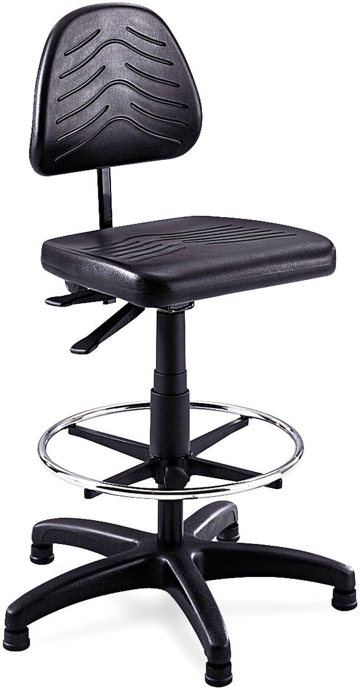 Safco Products 5113 Task Master Deluxe Workbench Chair (Additional options sold separately), Black