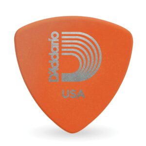 d'addario duralin guitar picks, light, 10 pack, wide shape