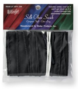 hodge silk long oboe swab - black