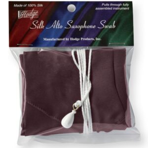 Hodge Silk Alto Saxophone Swab - Burgundy