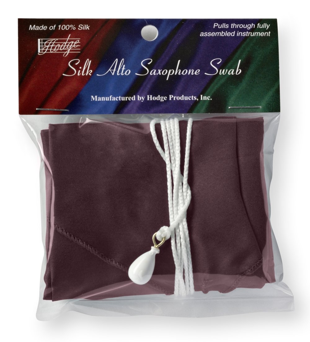 Hodge Silk Alto Saxophone Swab - Burgundy