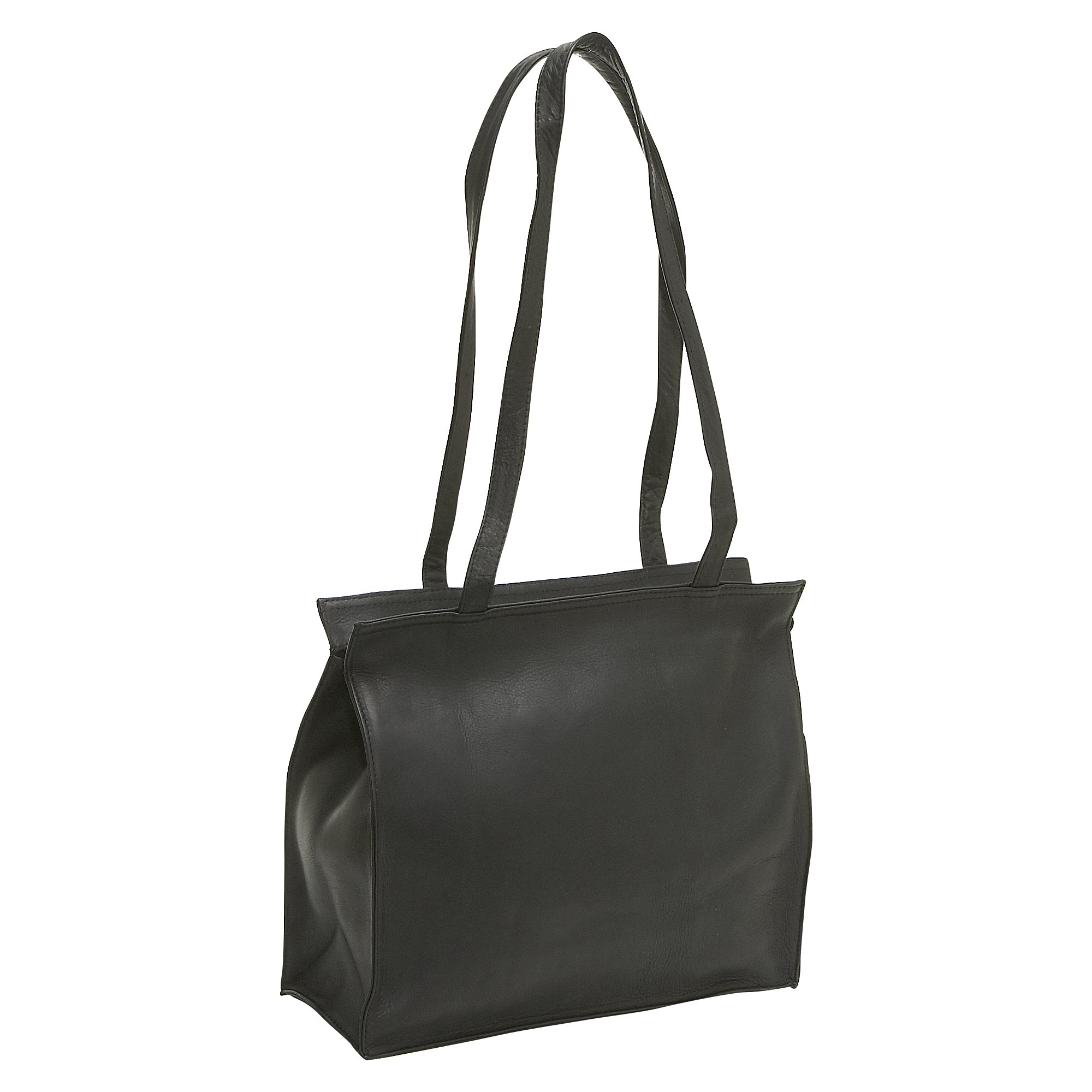 Le Donne Leather Simple Tote (Black)