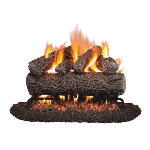 peterson real fyre 18 inch post oak gas logs only no burner