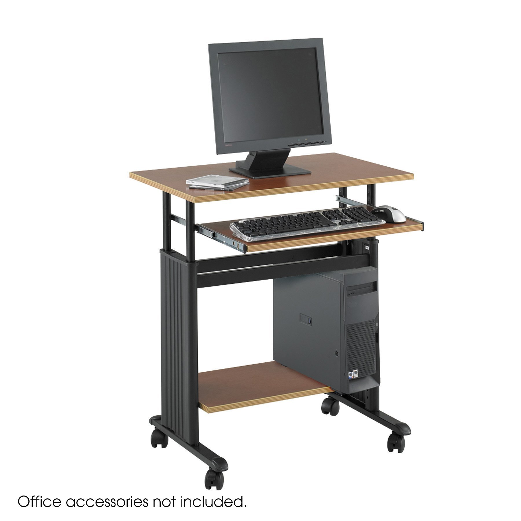 Safco Products Muv Adjustable-Height Desk, Cherry