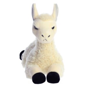 Aurora® Adorable Flopsie™ Llama Stuffed Animal - Playful Ease - Timeless Companions - White 12 Inches