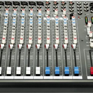 Allen & Heath ZED-14 - 14-Channel Touring Quality Mixer with USB I/O (AH-ZED-14),Grey/Red