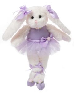 bearington collection lil' bunny ballerina 15 inch stuffed bunny - plush bunny - ballerina stuffed animals ballerina bunny