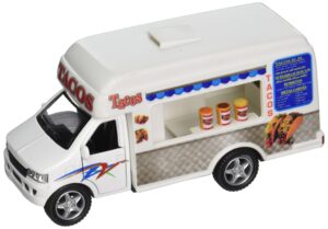 kinsfun taco truck die cast metal with pullback action