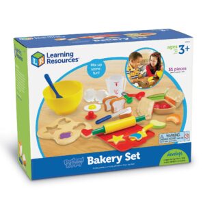 Learning Resources Pretend & Play Bakery Set - 31 Pieces, Ages 3+ Pretend Play Toys for Toddlers, Bakery Toys, Preschool Learning Toys, Kitchen Play Toys for Kids