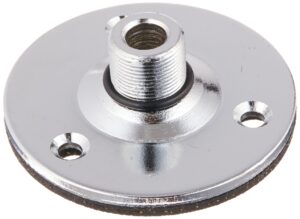 on-stage tm08c microphone flange mount, chrome