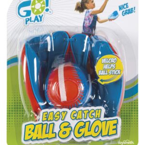 Get Outside Go! Easy Catch Ball & Glove Set Super Sport Outdoor Active Play Baseball by Toysmith (Packaging May Vary) Small