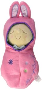 manhattan toy snuggle pod hunny bunny first baby doll with cozy sleep sack for ages 6 months and up