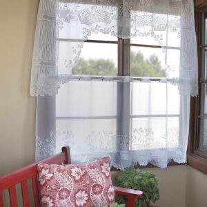 Heritage Lace Ecru Window Garden Tier, 60"x24"