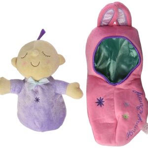 Manhattan Toy Snuggle Pod Hunny Bunny First Baby Doll with Cozy Sleep Sack for Ages 6 Months and Up