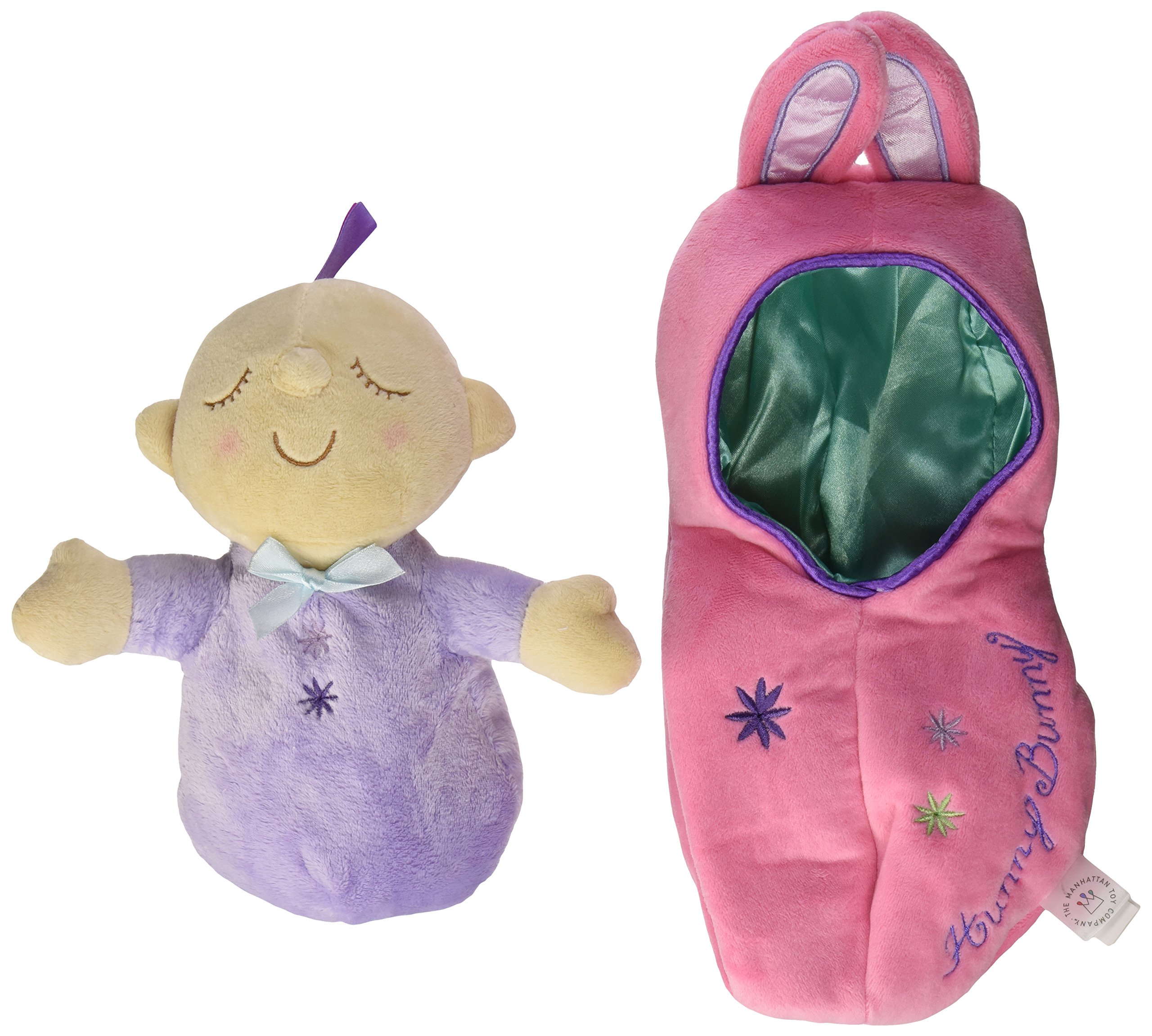 Manhattan Toy Snuggle Pod Hunny Bunny First Baby Doll with Cozy Sleep Sack for Ages 6 Months and Up