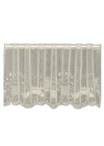 heritage lace ecru window garden tier, 60"x24"