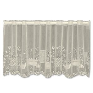 Heritage Lace Ecru Window Garden Tier, 60"x24"