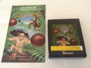 coconuts atari 2600 game cartridge