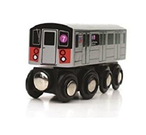 Munipals Wooden Railway NYC Subway Car 7