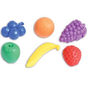 Edx Education Fruit Counters - Set of 108 - Early Math Manipulative for Kids - Teach Beginner Addition and Subtraction - Build Counting, Sorting and Language Skills