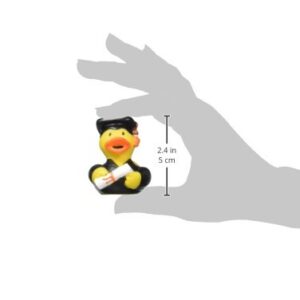 Chic Graduation Rubber Ducky Favor in Black & Yellow - 2" x 2.25"(Pack of 1) - The Perfect Novelty Gift & Keepsake