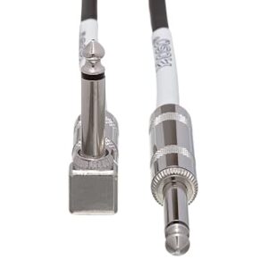 Hosa GTR-215R Straight to Right Angle Guitar Cable, 15 Feet Black