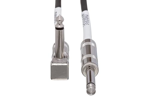 Hosa GTR-215R Straight to Right Angle Guitar Cable, 15 Feet Black