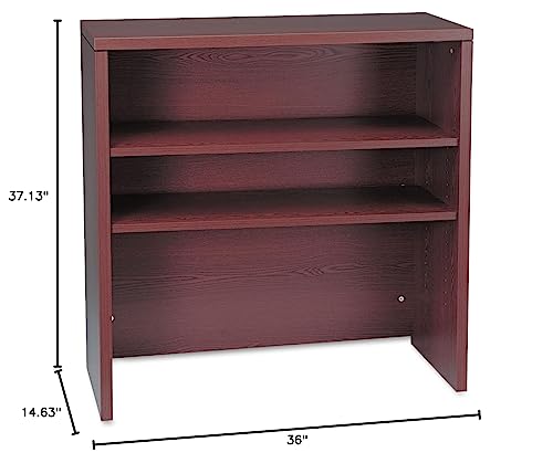 Hon Company Bookcase Hutch, 36"X14-5/8"X37-1/8", Mahogany