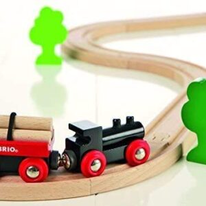 BRIO World - 33042 Little Forest Train Set - Premium 18-Piece Wooden Toy Train Set with Track and Accessories | Perfect for Kids Ages 3 and Up | FSC Certified for Sustainability