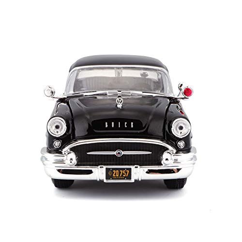 Maisto 1:26 Scale 1955 Buick Century Diecast Vehicle (Styles May Vary), Black, White