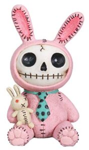 summit collection furrybones pink bun bun signature skeleton in bunny costume with bunny doll