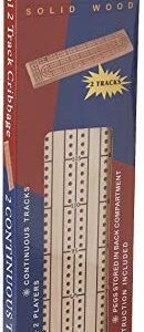 CHH Natural 2-Track Wood Cribbage Board Game