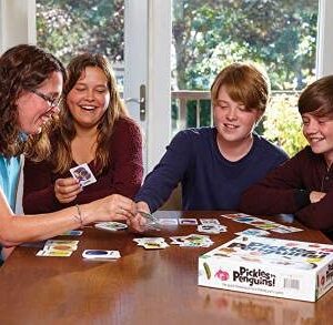 Outset Media - Pickles to Penguins Family Card Game - Quick Thinking, Crazy Picture Connection, Matching Game (Ages 8+)