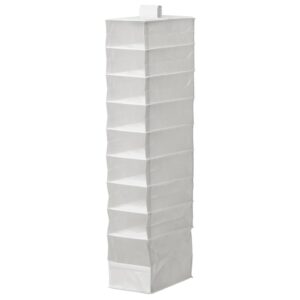 ikea storage organizer hanging 9 compartments skubb white