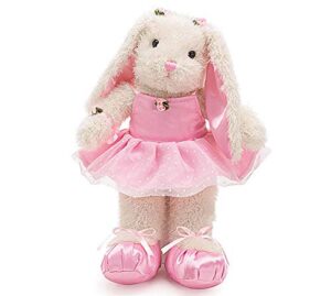 whimsical 15" ballerina/ballet bunny plush toy